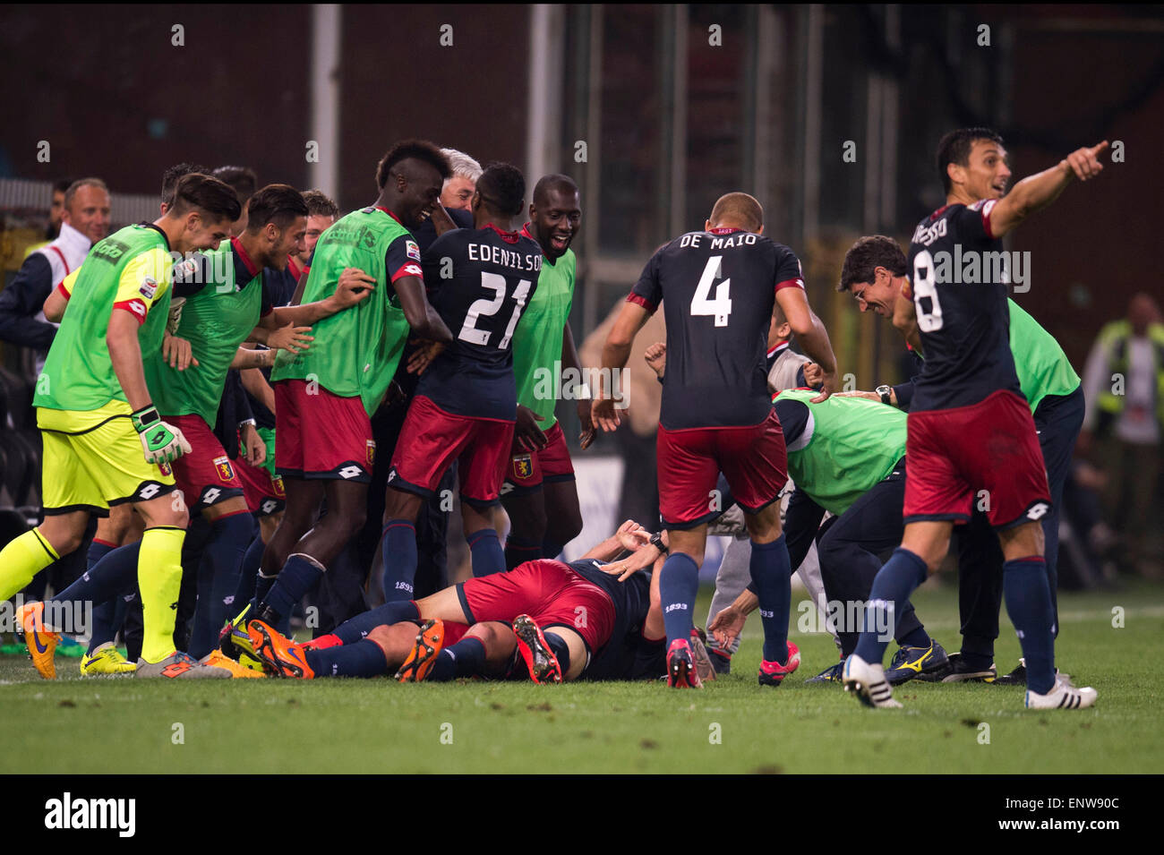 Genova, Italy. 11th May, 2015. Genoa team group Football/Soccer ...