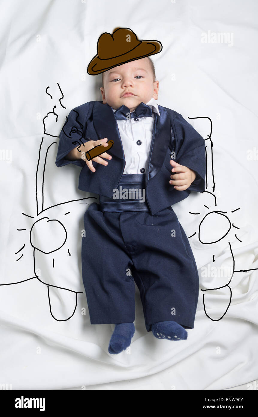 Baby Hughie With A Cigar