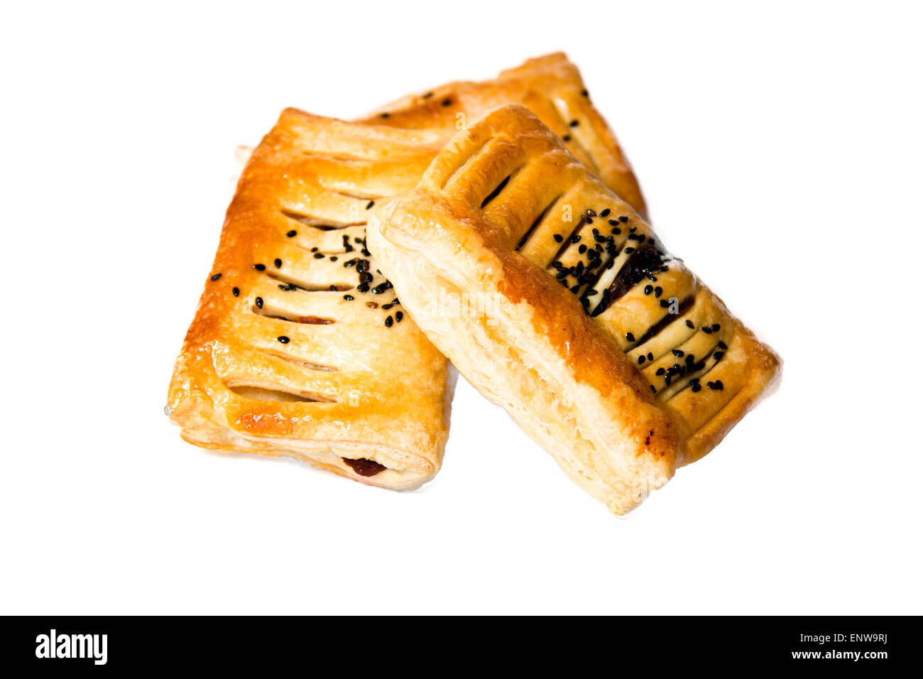A puff pastry isolated on white background Stock Photo - Alamy