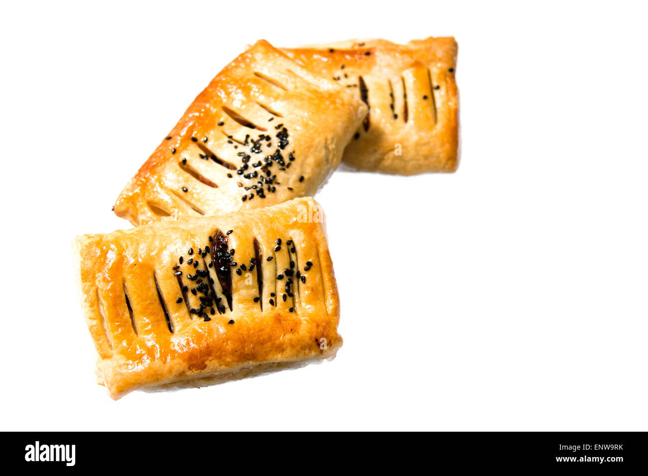 A puff pastry isolated on white background Stock Photo - Alamy