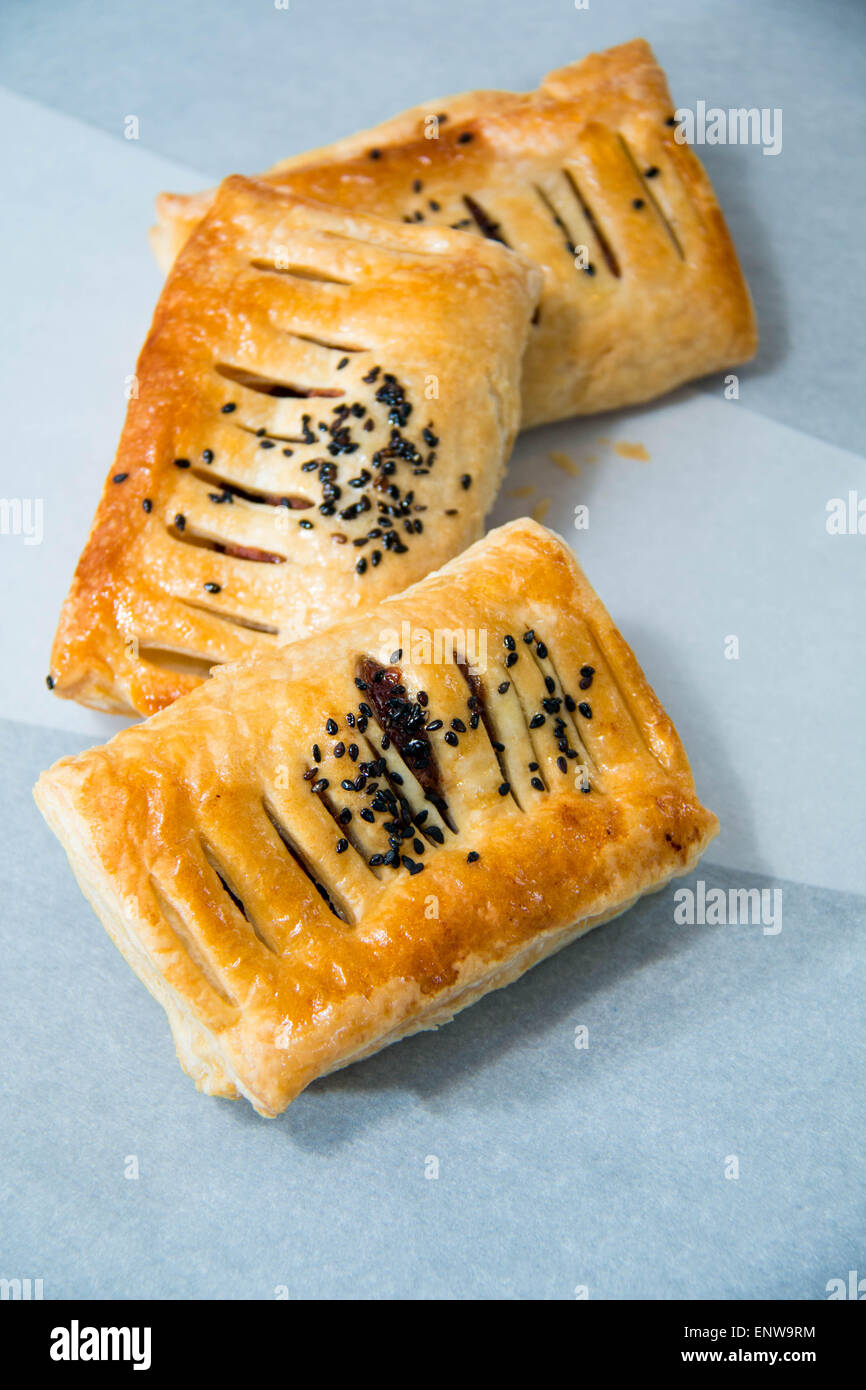 A puff pastry isolated on white background Stock Photo - Alamy