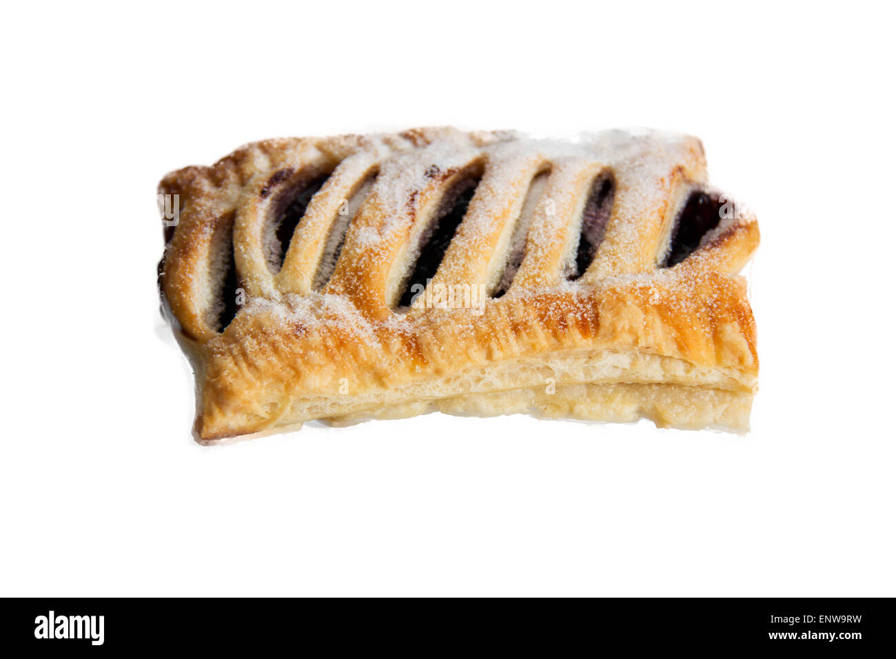 A puff pastry isolated on white background Stock Photo - Alamy