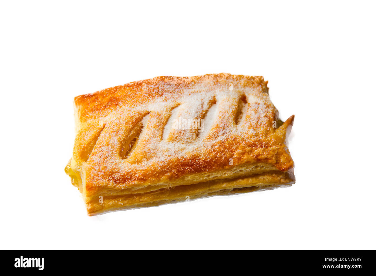 A puff pastry isolated on white background Stock Photo - Alamy