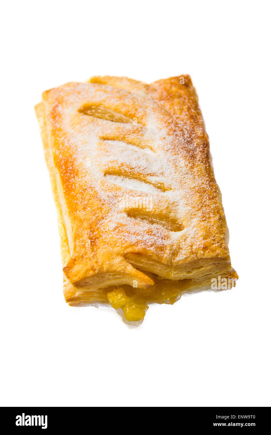 A puff pastry isolated on white background Stock Photo - Alamy