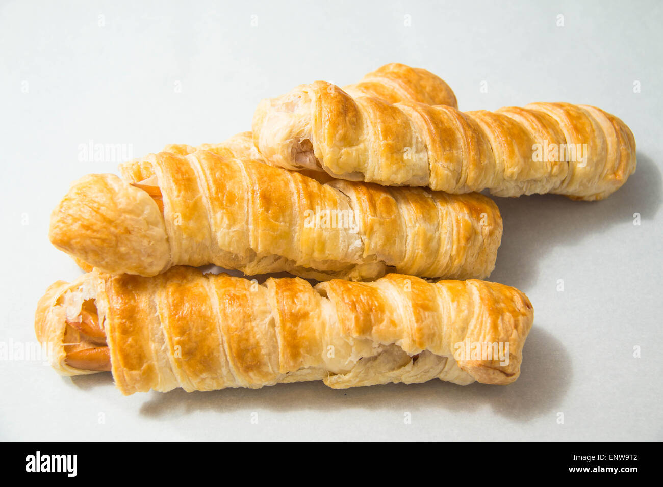 A puff pastry isolated on white background Stock Photo - Alamy