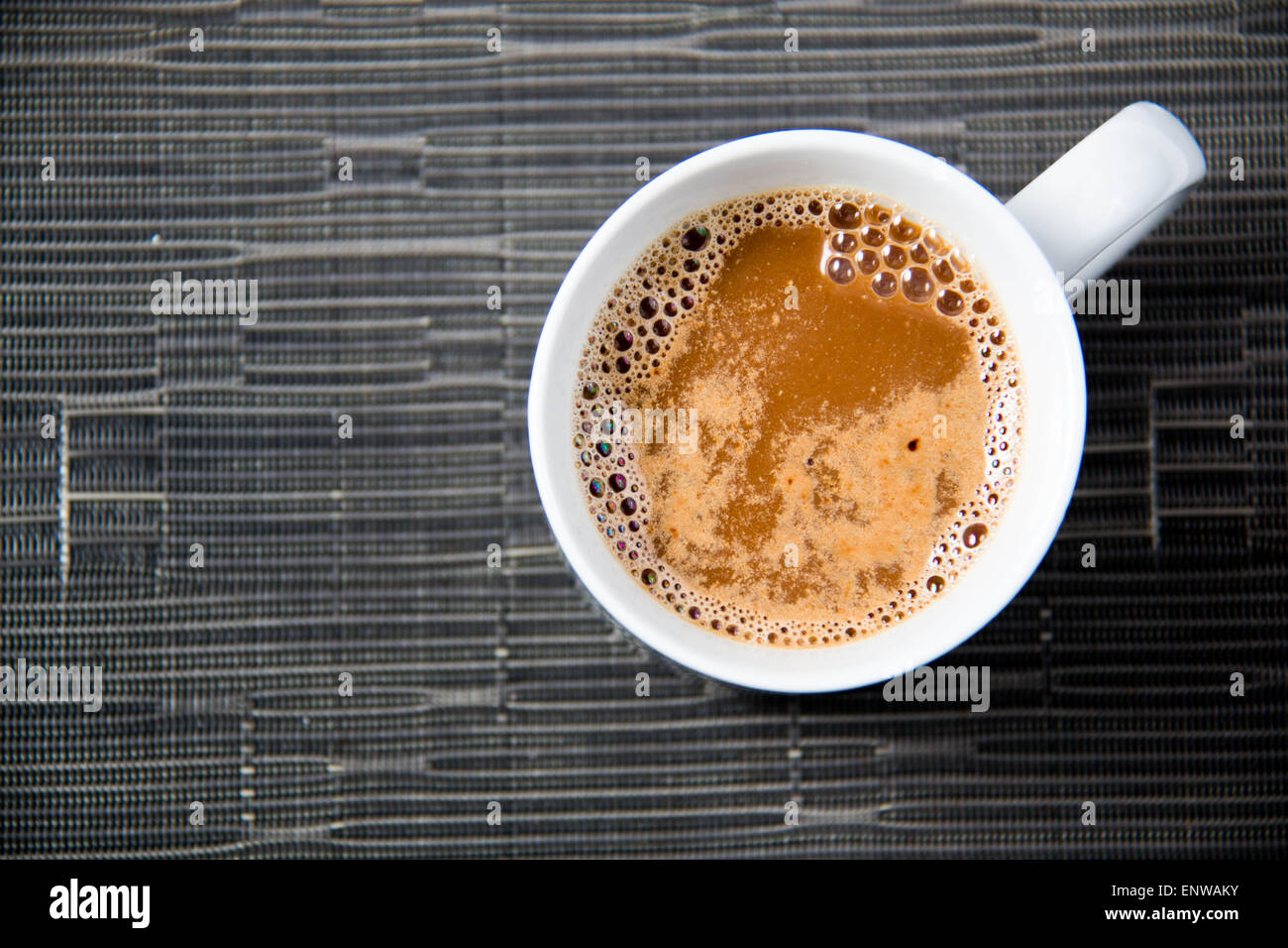 A coffee in white cup for abf Stock Photo - Alamy