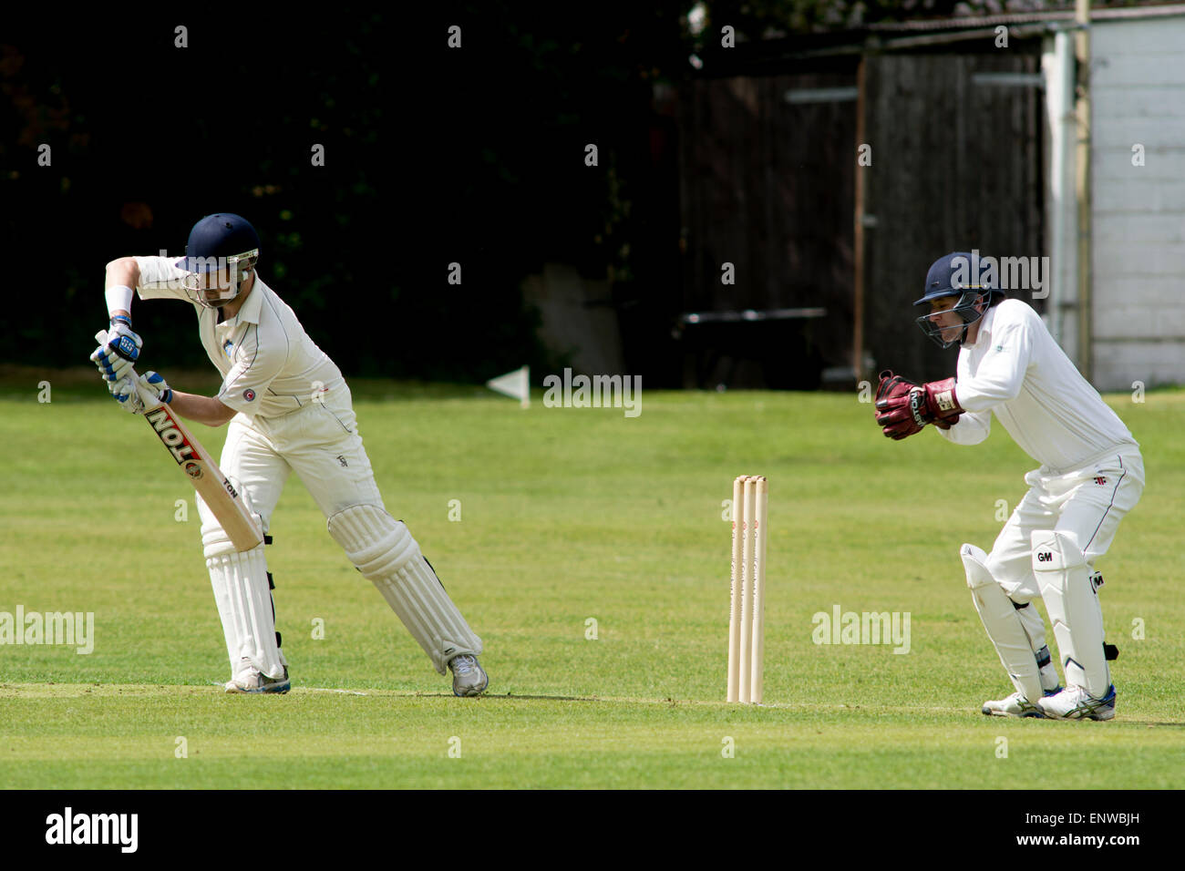 Village cricket at Horley, Oxfordshire, England, UK Stock Photo - Alamy
