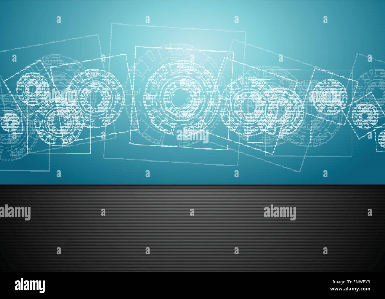 Abstract blue tech engineering background. Vector design Stock Vector ...