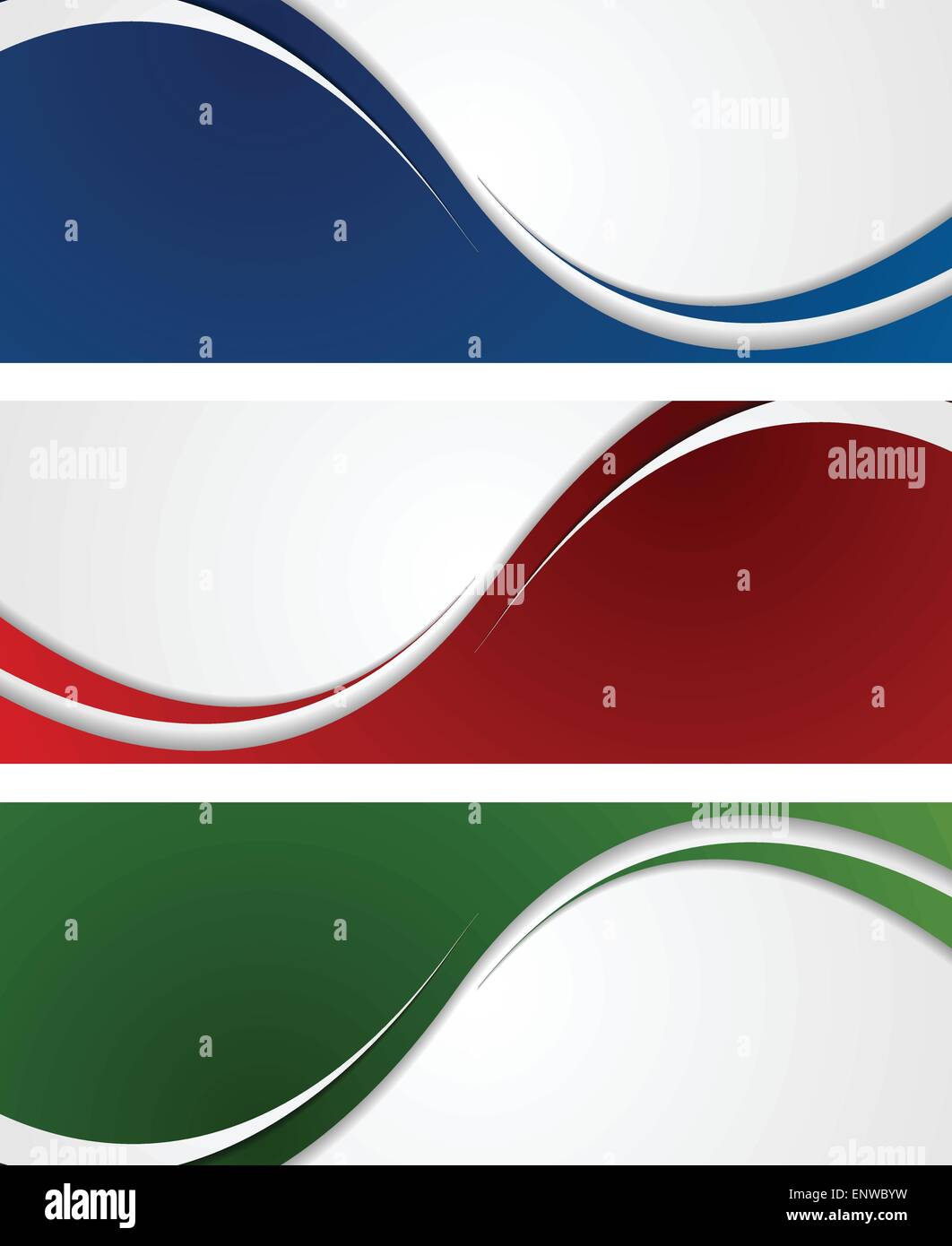 Bright abstract wavy banners. Vector design Stock Vector Image & Art ...