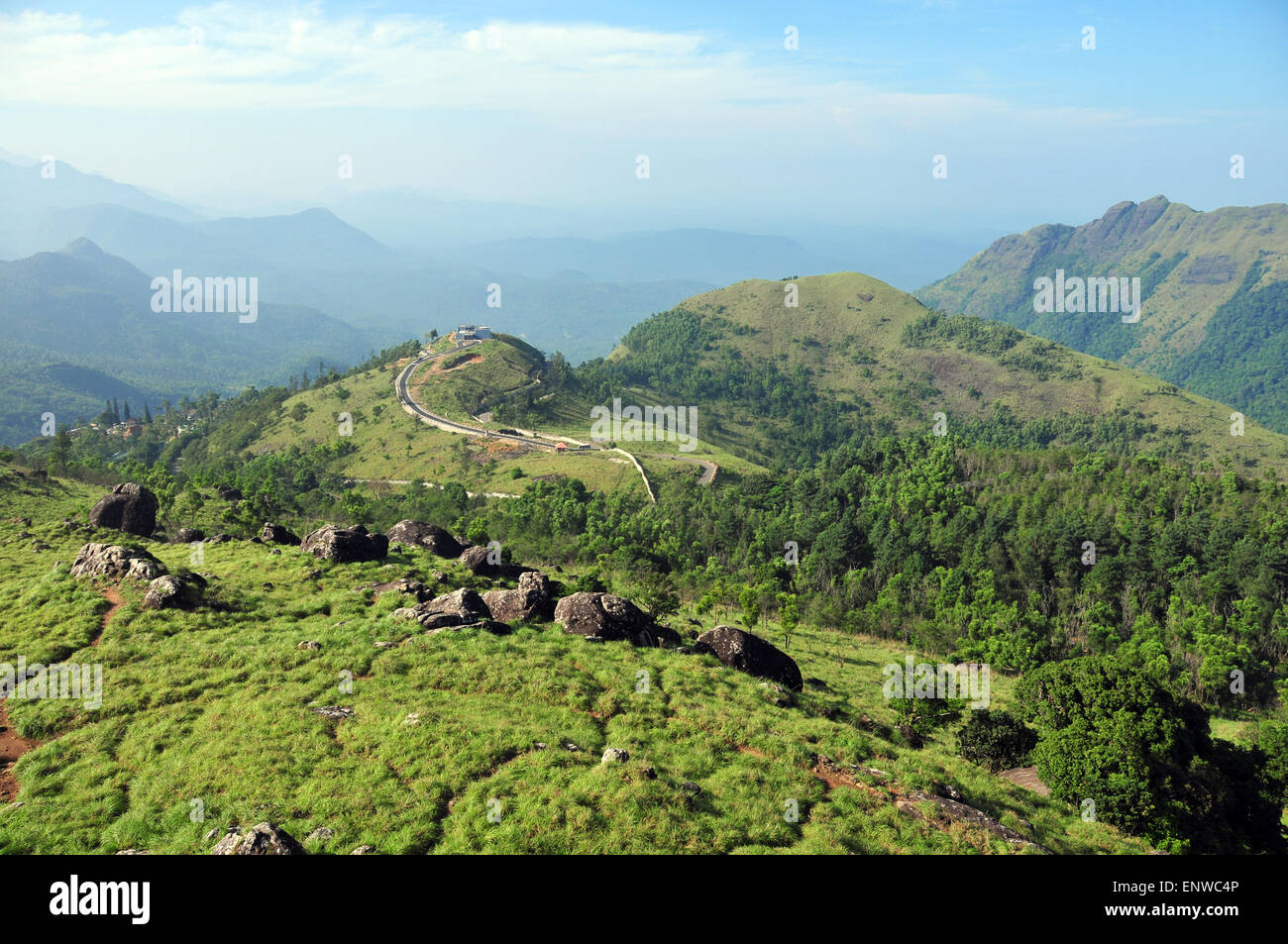 A hill top view Stock Photo - Alamy