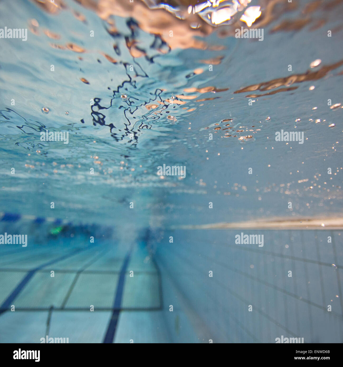 Water in pool underwater Stock Photo - Alamy