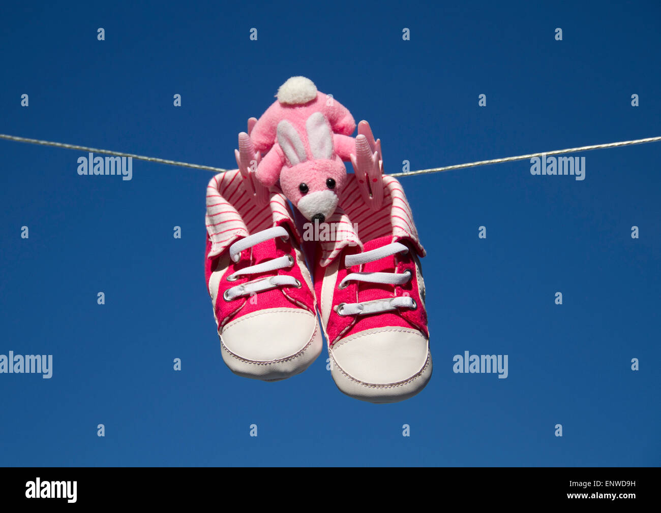 Baby Shoes In Blue Sky Stock Photo Alamy baby-shoes-in-blue-sky-stock-photo-alamy