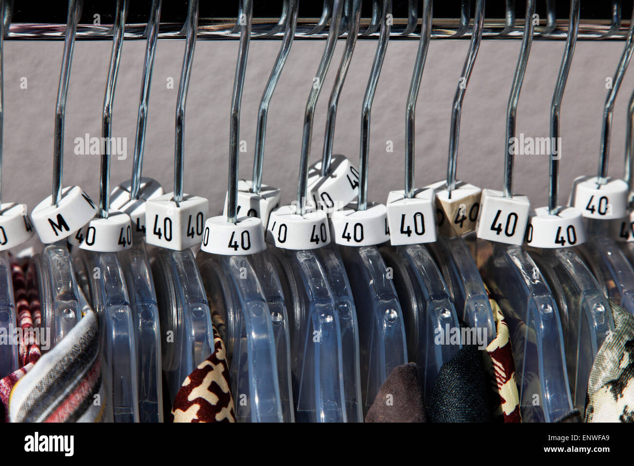 Women's fashion in clothing size 40 Stock Photo - Alamy