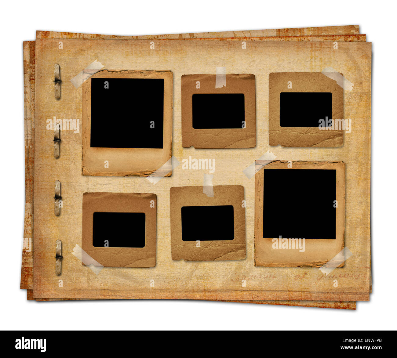 Old grunge slides in the ancient album Stock Photo - Alamy