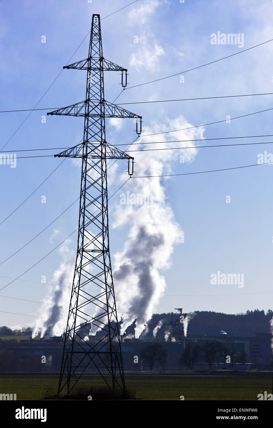 Environmental pollution by industrial emissions Stock Photo - Alamy
