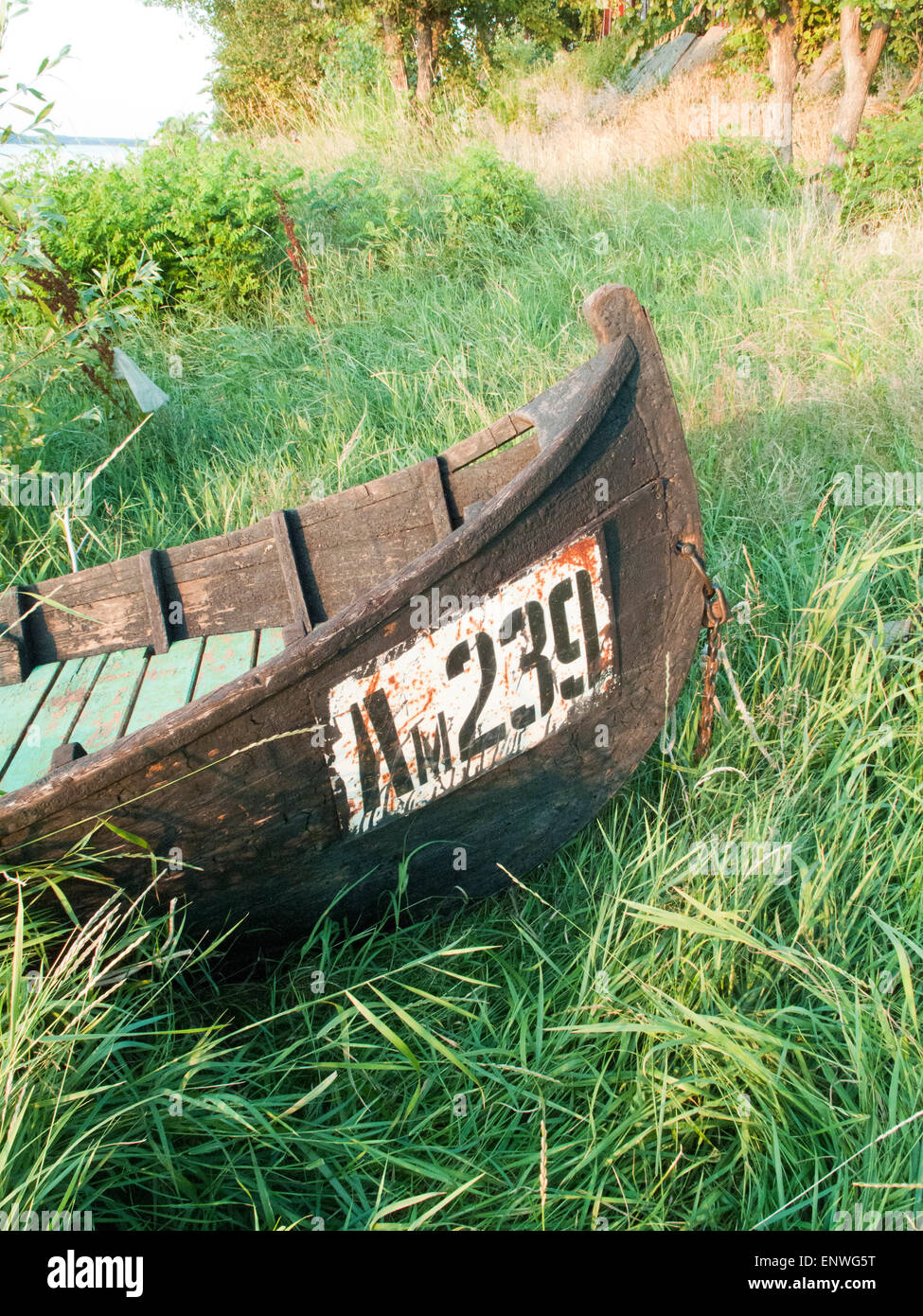 An old rowing boat Stock Photo - Alamy