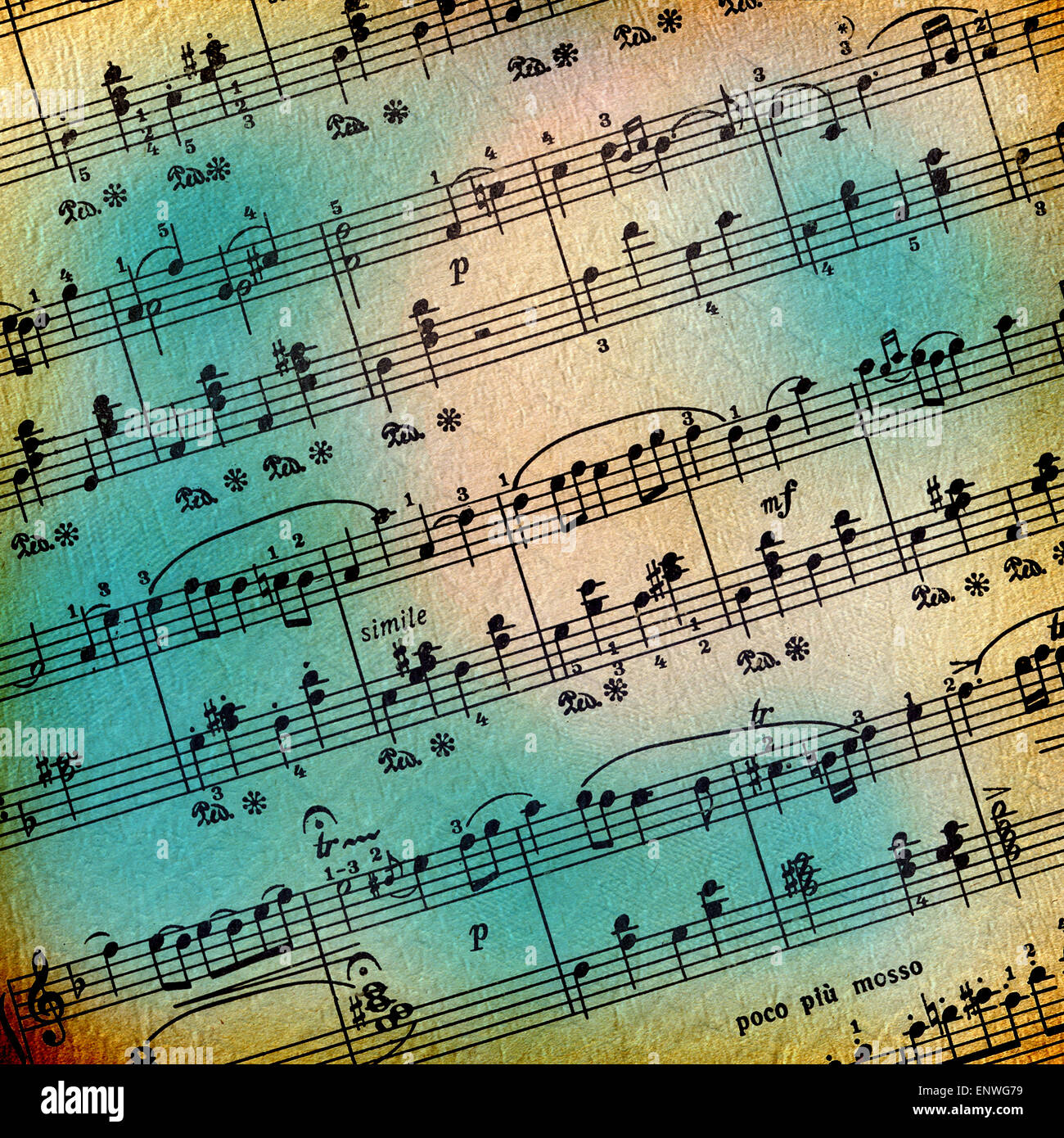 Grunge abstract musical background for advertisement or announcement ...