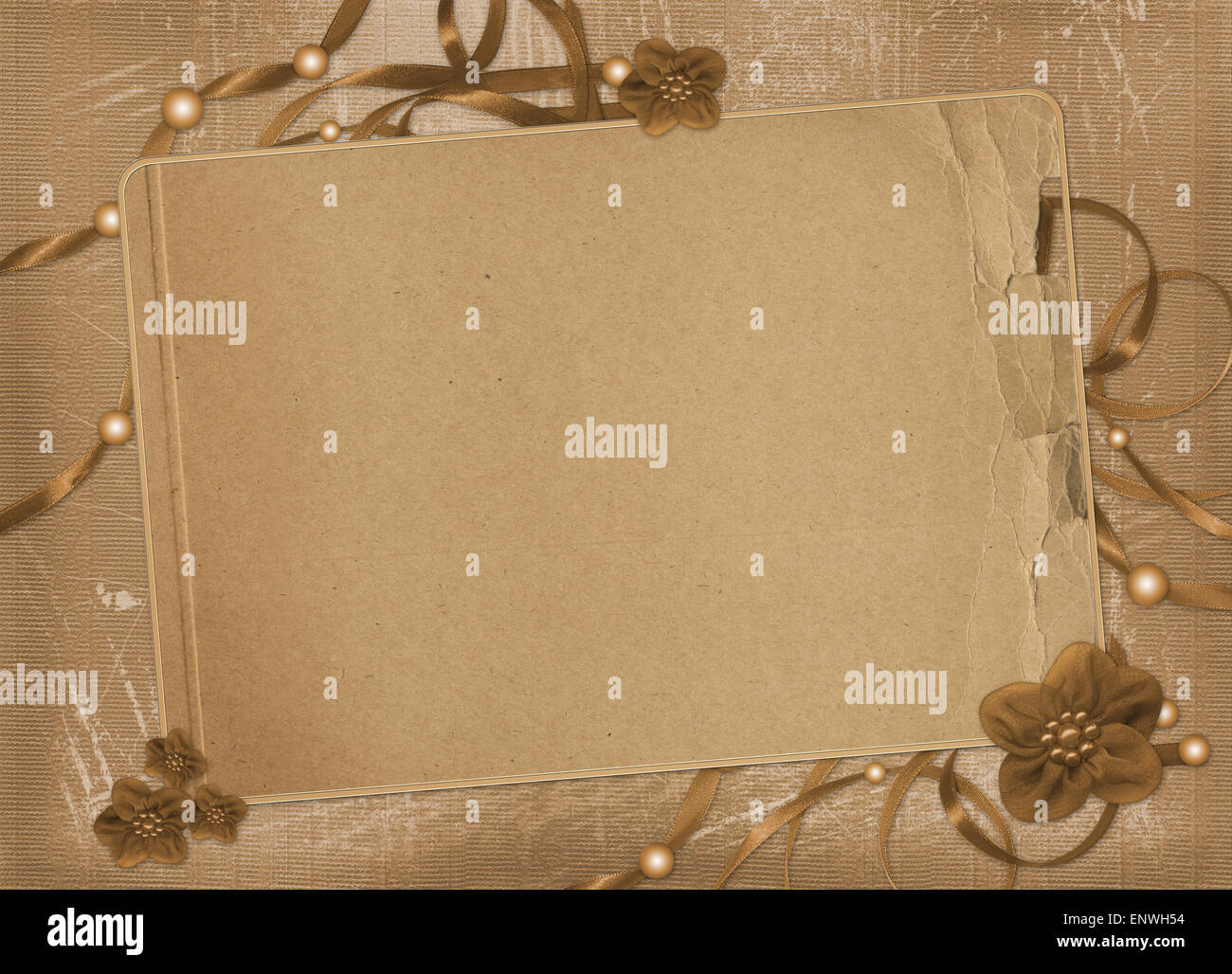 Grunge page for photo or invitation on the ancient background with ...