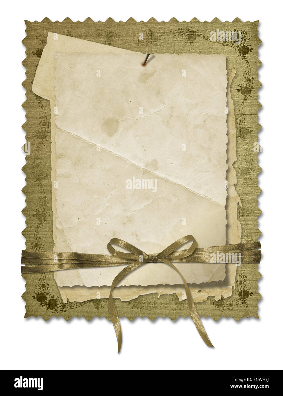 Grunge old papers design in scrapbooking style Stock Photo - Alamy