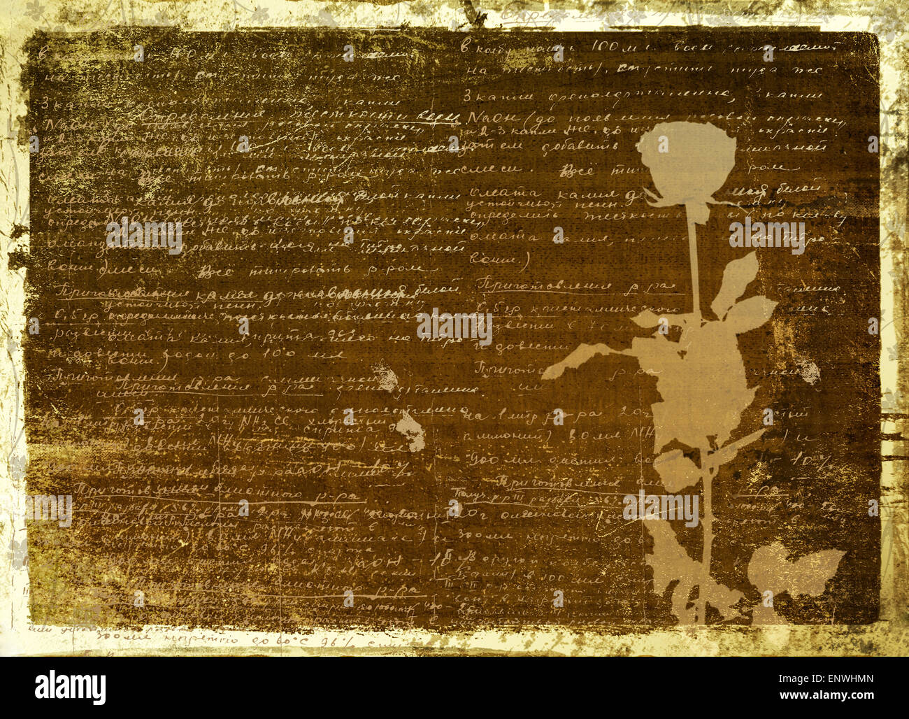 Ancient scratch abstract background with handwrite text for design ...