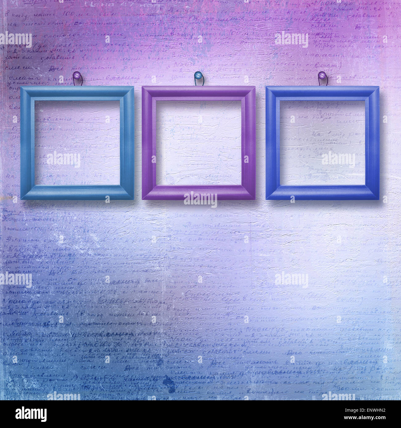 Wooden frameworks for portraiture on the abstract background Stock ...