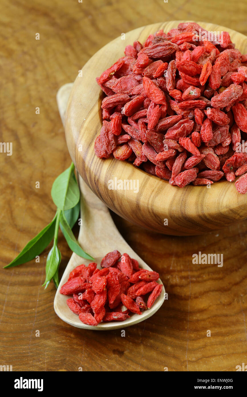 dry red goji berries for a healthy food Stock Photo - Alamy