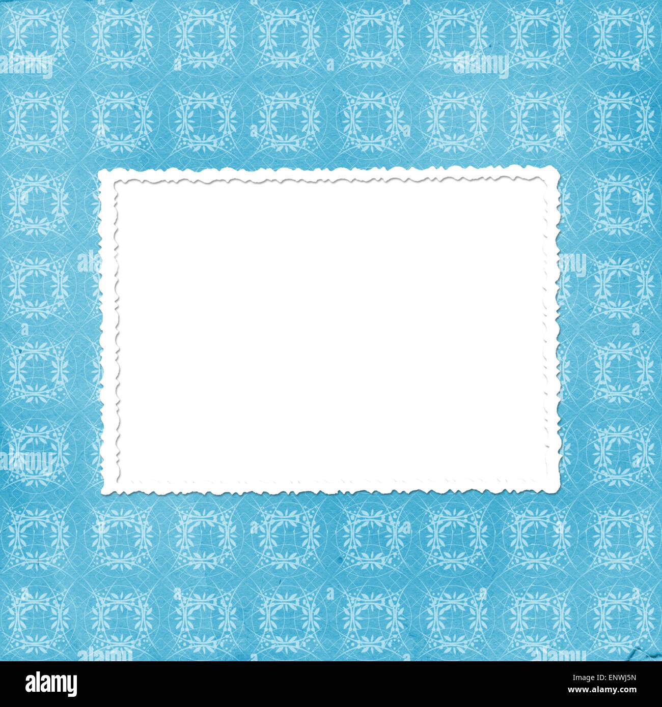 frame for greeting or congratulation with garland of flower Stock Photo ...
