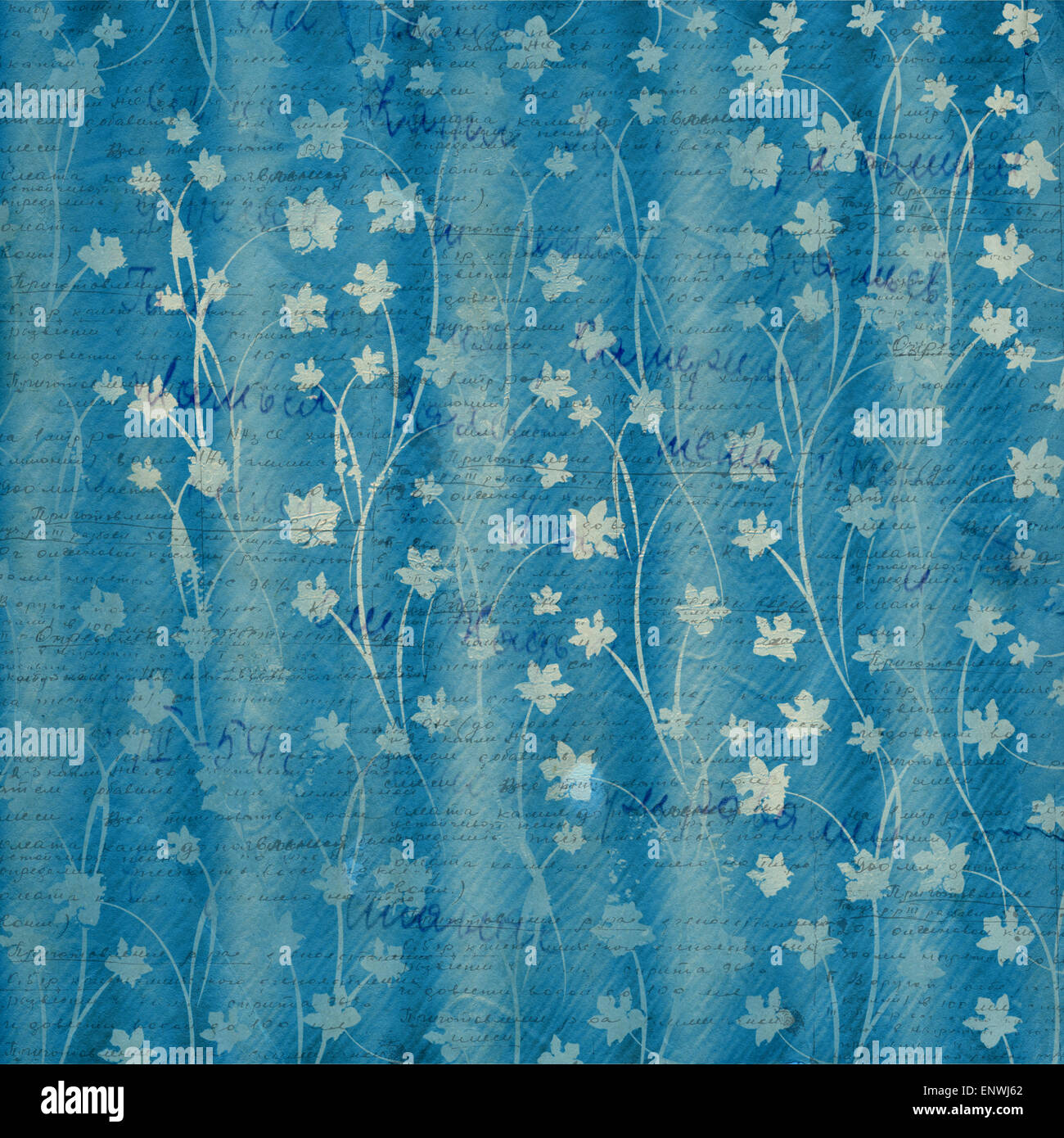 abstract blue floral background for cover or album Stock Photo - Alamy
