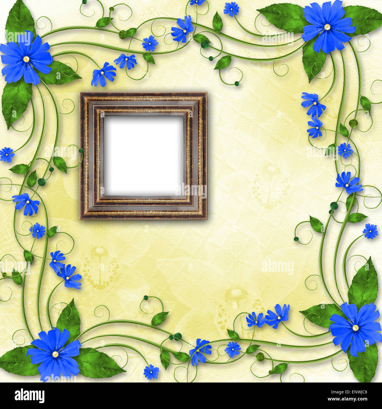 Blue wedding illustration victorian hi-res stock photography and images ...