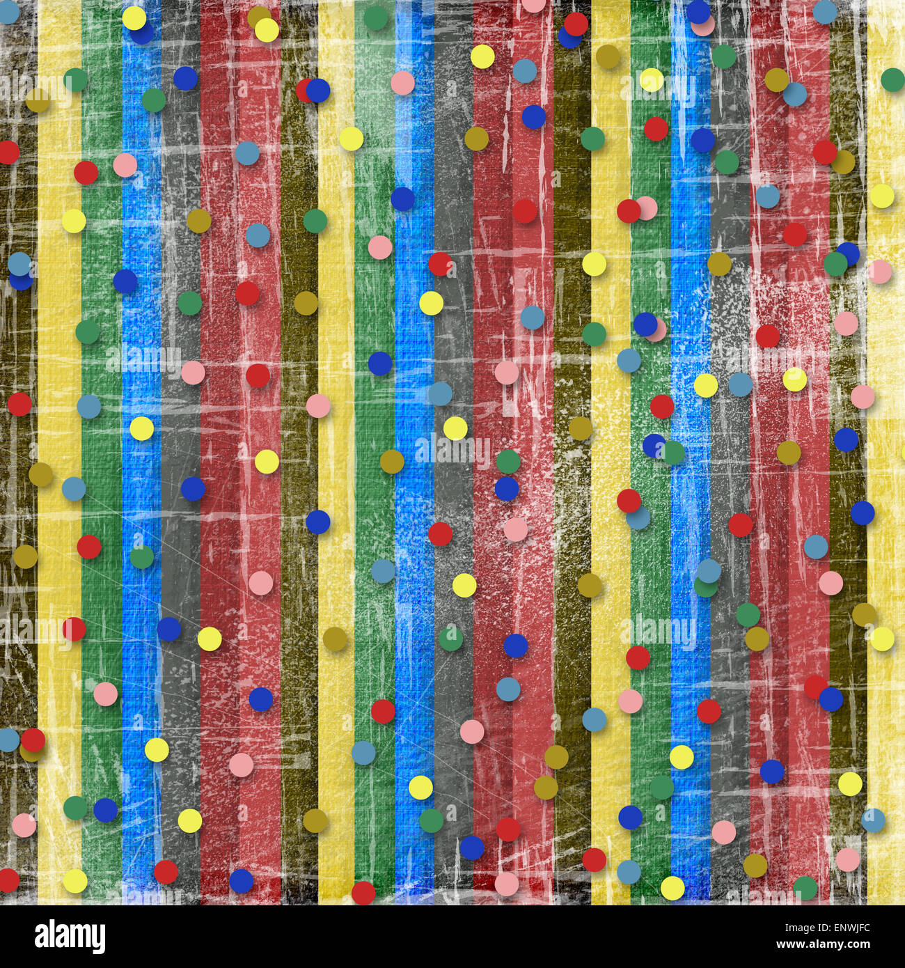 A striped scratch background with confetti Stock Photo - Alamy