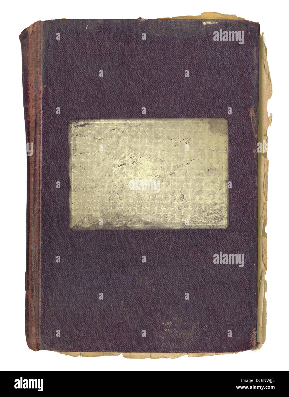 Grunge cover for an book or album with patch Stock Photo - Alamy