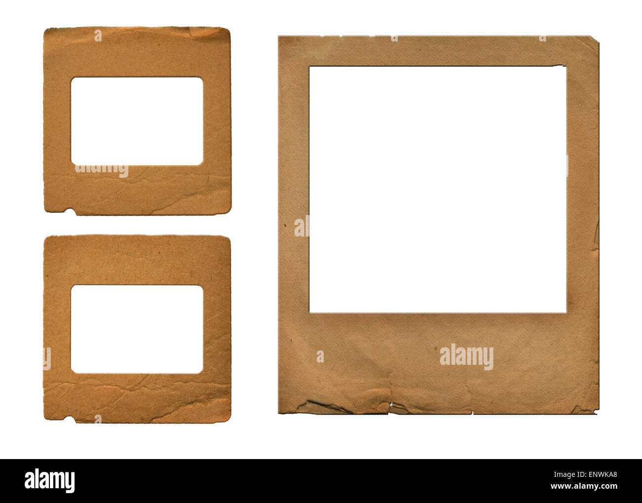Grunge slides in scrapbooking style out of old papers Stock Photo - Alamy
