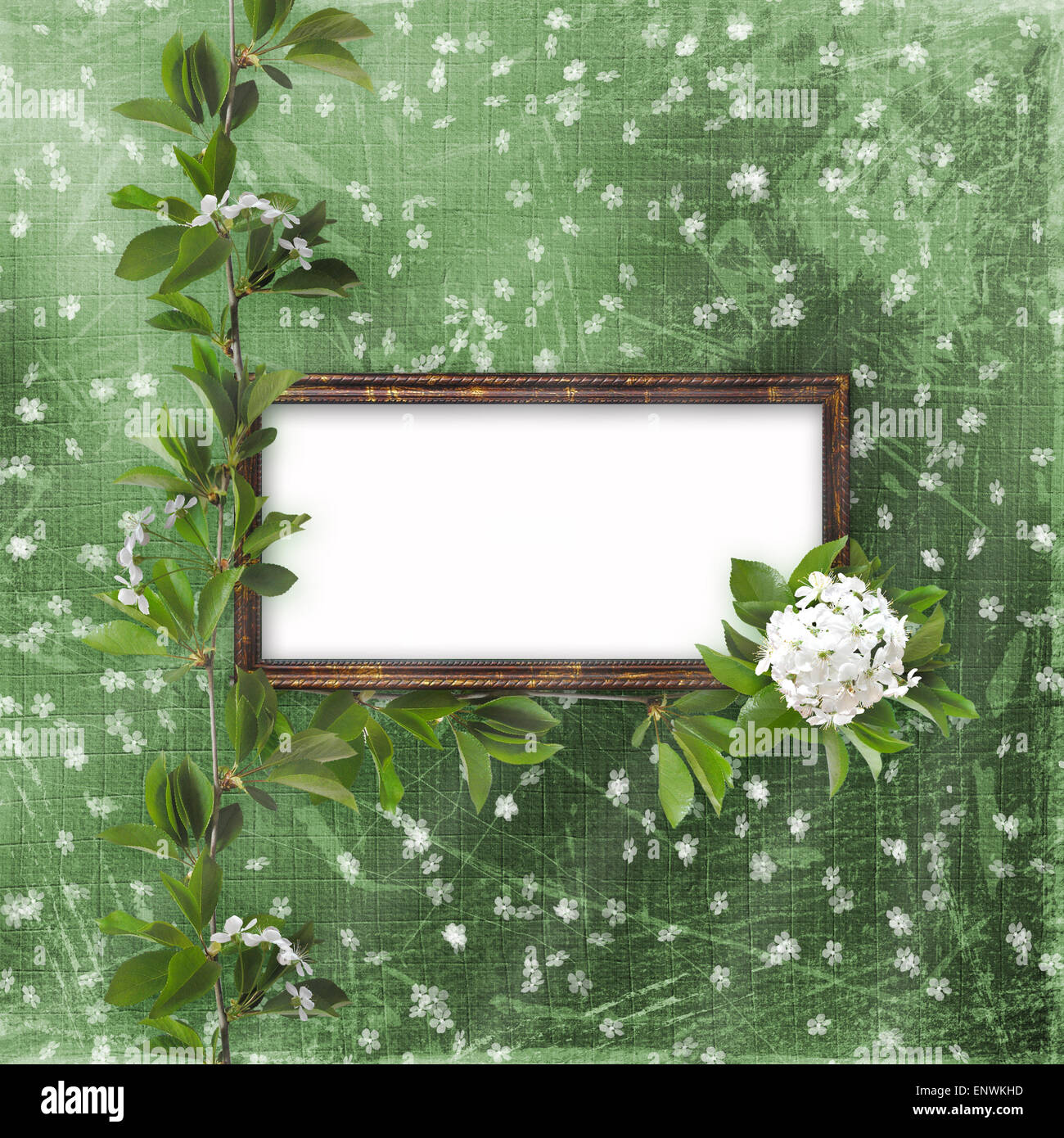 Beautiful Green Flower Frames
