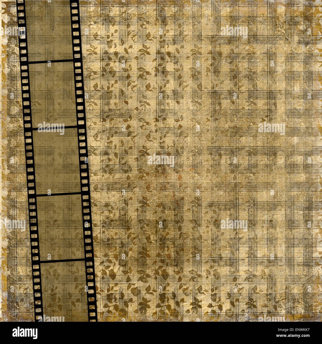 Old paper with ancient ornament and filmstrip Stock Photo - Alamy