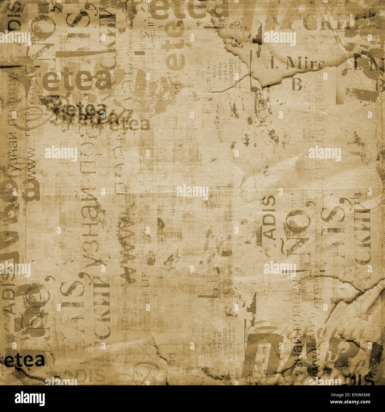 Grunge abstract background with old torn posters Stock Photo - Alamy