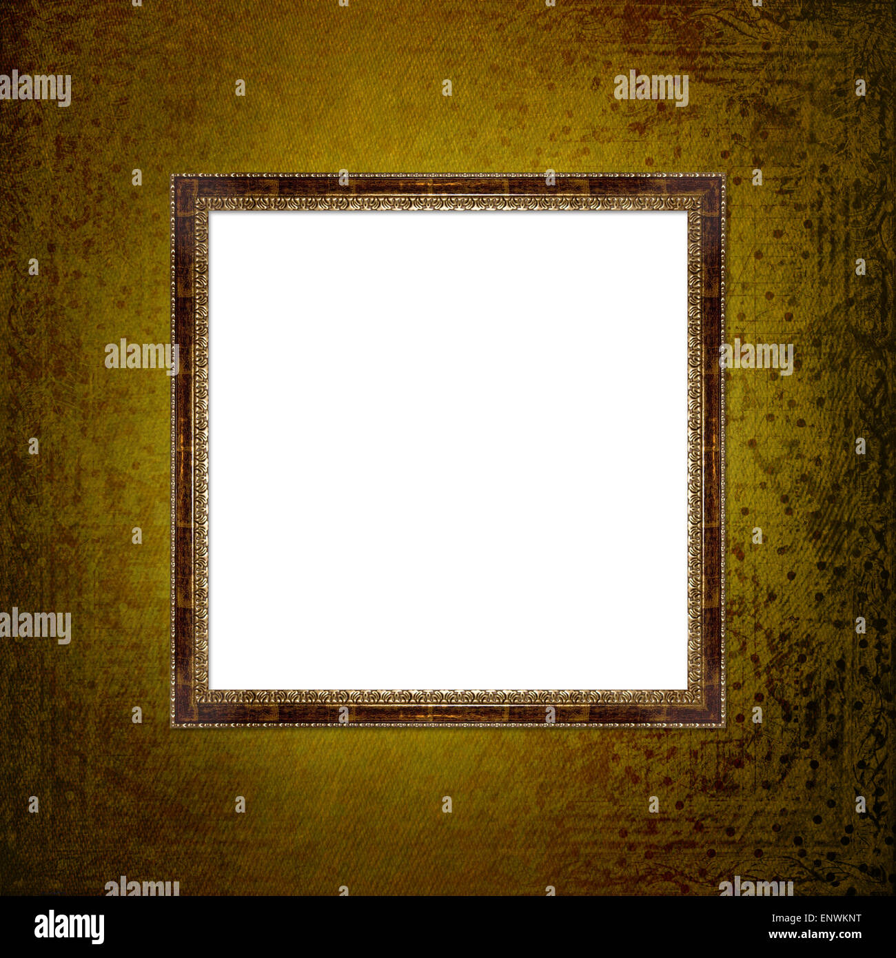 Wooden frame in Victorian style on the abstract ancient background ...