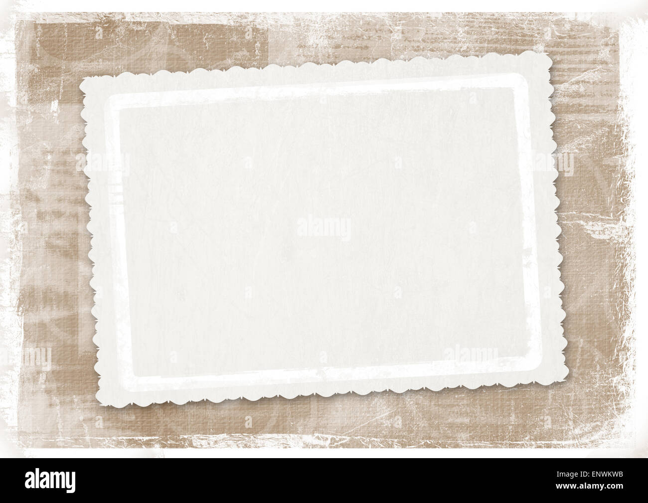 Brown card for greeting in style retro Stock Photo - Alamy