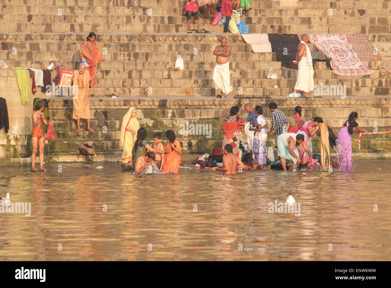 Tourist pilgrims ganges river hi-res stock photography and images - Alamy
