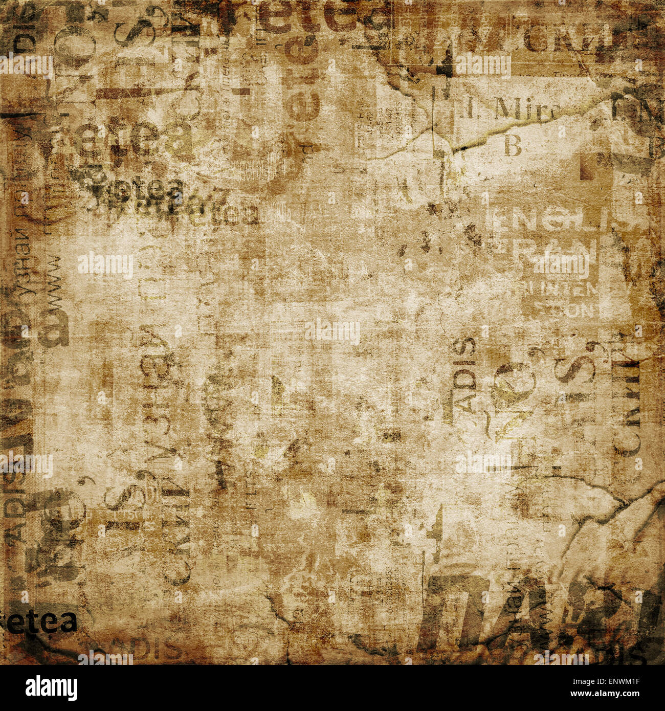 Grunge abstract background with old torn posters Stock Photo - Alamy