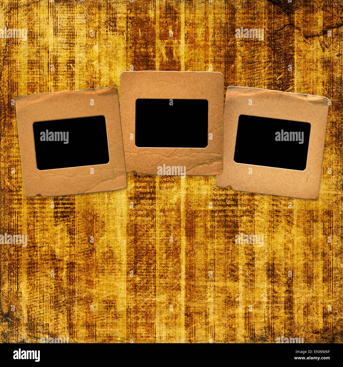 Old slides on the abstract ancient background Stock Photo - Alamy