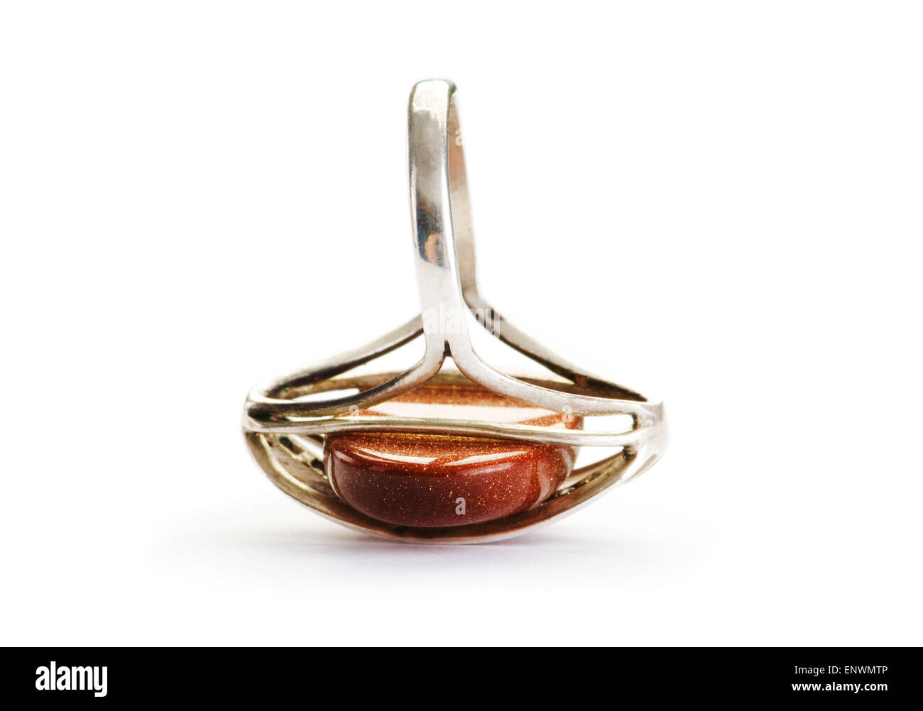 Jewellery ring isolated on the white background Stock Photo - Alamy