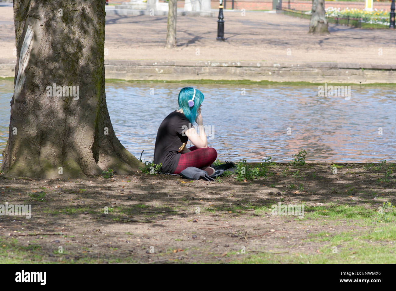 Woman smoking in tree hi-res stock photography and images - Alamy