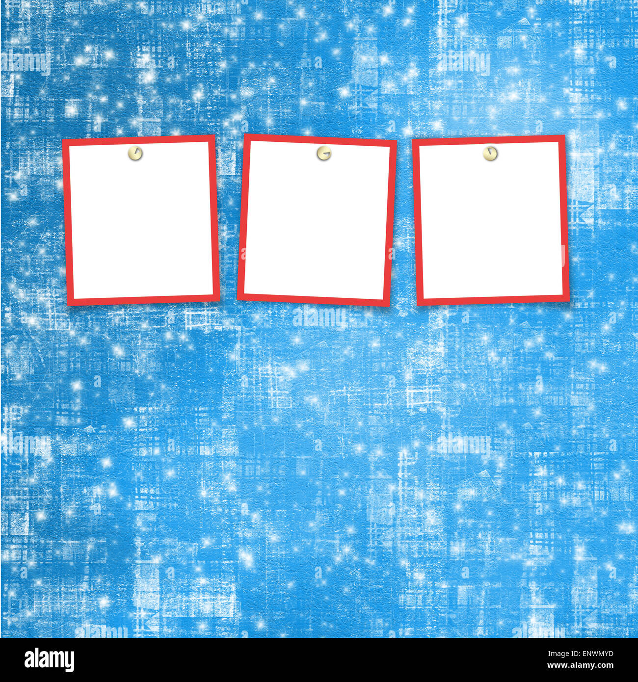 Three frames for photos on the bright background Stock Photo - Alamy