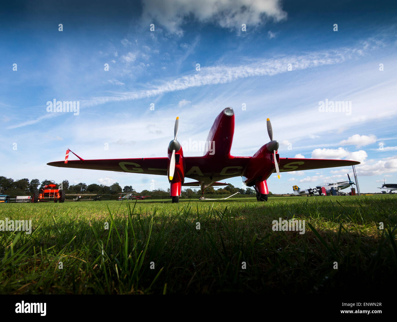 1930s de havilland Comet Racer 'Grosvenor House' at the Shuttleworth ...