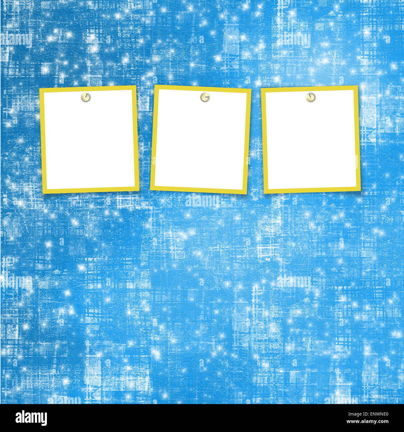 Three frames for photos on the bright background Stock Photo - Alamy