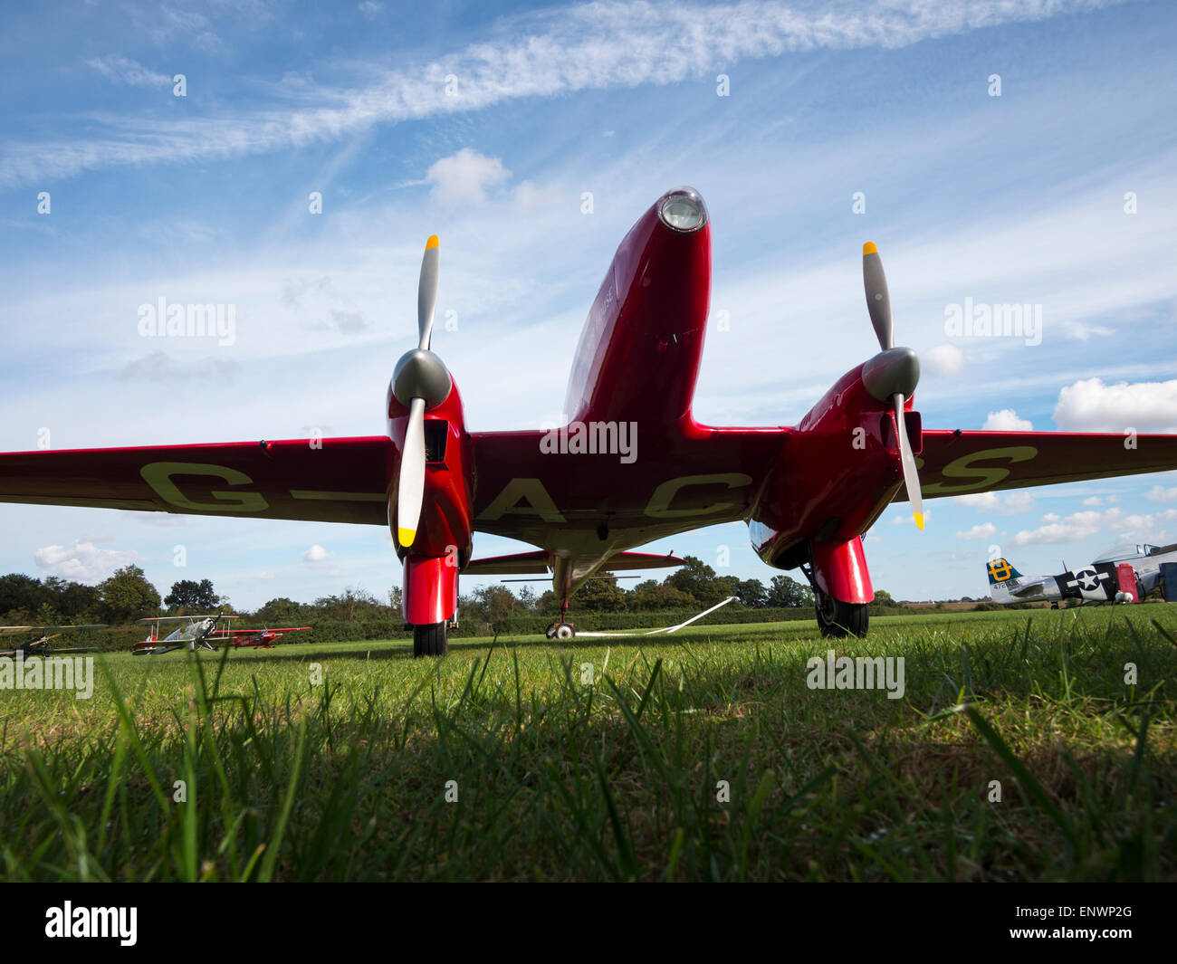 1930s de havilland Comet Racer 'Grosvenor House' at the Shuttleworth ...