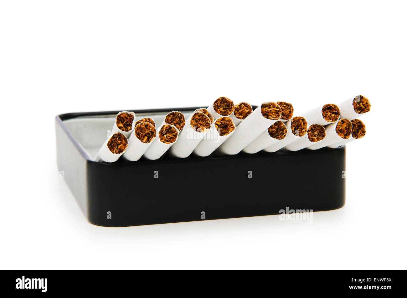 Smoking cigarettes isolated on the white background Stock Photo - Alamy