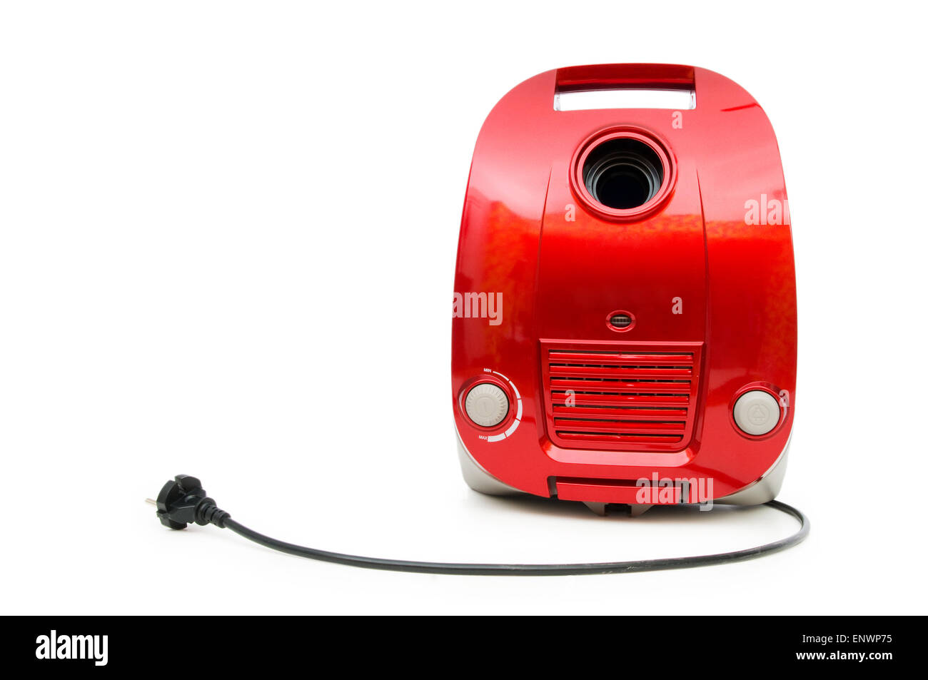 Vacuum cleaner isolated on the white background Stock Photo - Alamy