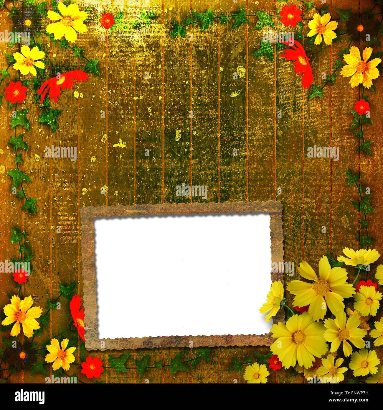 Congratulation holiday frame flowers hi-res stock photography and ...