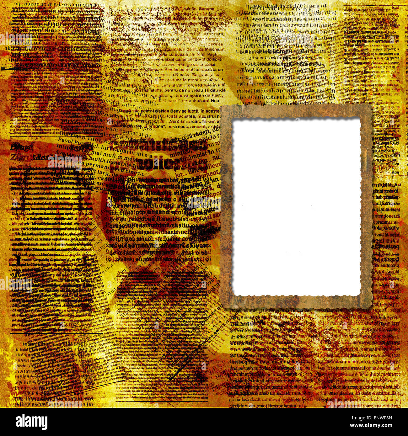 Newspaper frame drawing hi-res stock photography and images - Alamy